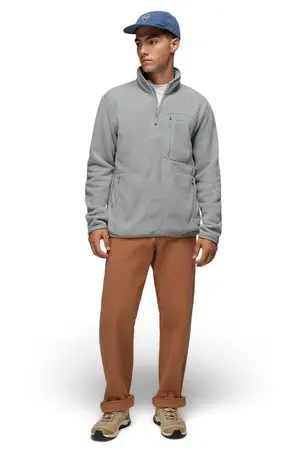 Prana Tuff Fluff Fleece Half Zip Pullover - Quarry