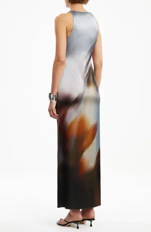 Significant Other Sora Stretch Satin Maxi Dress