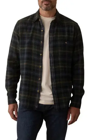 THE NORMAL BRAND Hudson Flannel Button-up Shirt - Clover Plaid