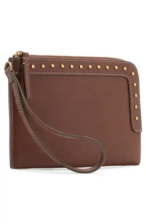 Mango Studded Faux Wristlet