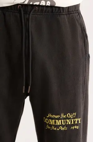HONOR THE GIFT Embroidered Flare Leg Sweatpants