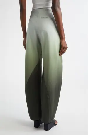 Alaïa Gradient Twisted Seam Round Trousers