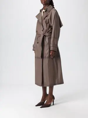 Emporio Armani Leather Trench Coat