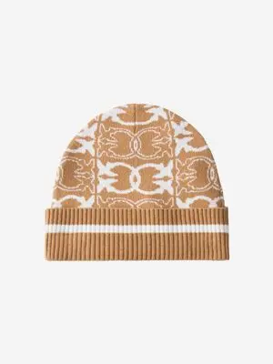 Pinko Patterned Beanie - Beige