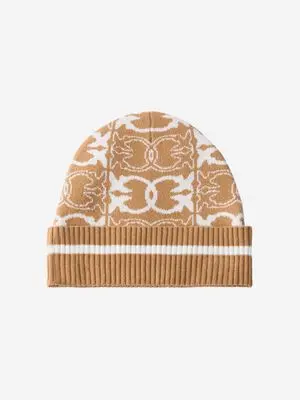 Pinko Patterned Beanie - Beige