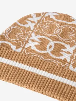 Pinko Patterned Beanie - Beige