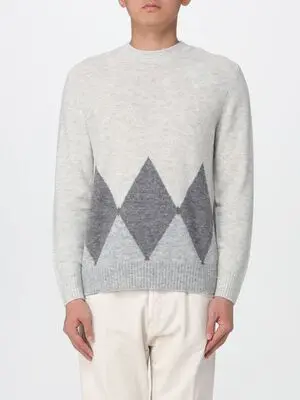BALLANTYNE Argyle Print Sweater - Grey