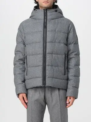 FAY Fay Quilted Hooded Jacket Grey