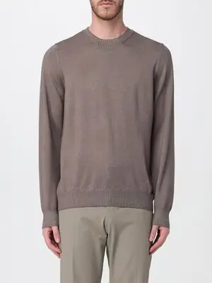FAY Crew Neck Pullover - Brown
