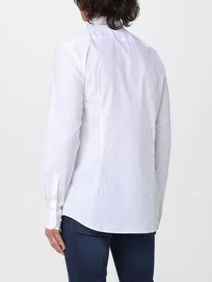BOSS Elegant Slim Fit Dress Shirt In Cotton Poplin With French Collar - White