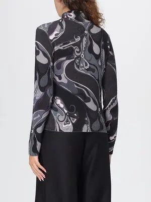 Emilio Pucci Embellished Print High Neck Sweater