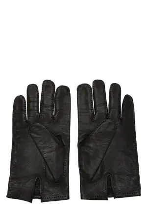 Hermès Lambskin Gloves - Black
