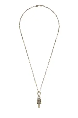 Chrome Hearts Sterling Dagger Pendant Necklace - Silver
