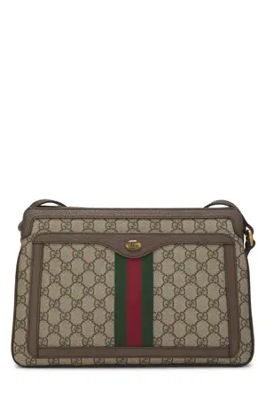 Gucci Gg Supreme Web Messenger - Beige