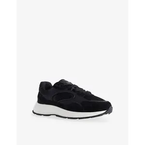 ARNE Circuit Suede, Leather And Mesh Trainers - White/blk