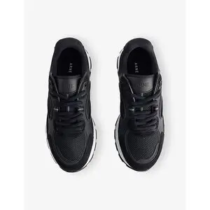 ARNE Circuit Suede, Leather And Mesh Trainers - White/blk