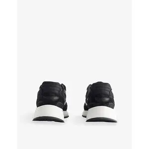 ARNE Circuit Suede, Leather And Mesh Trainers - White/blk