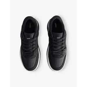 ARNE Suede, Leather, And Mesh Trainers - Blk/white