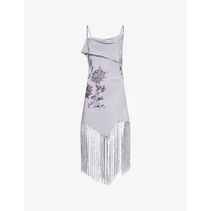bcbg asymmetrical evening dress BCBGMAXAZRIA Asymmetrical Silk Dress – Runway Catalog main image 0