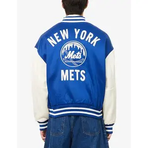 New Era Mlb New York Mets Jersey Bomber Jacket