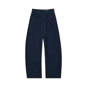 LEMAIRE High-waisted Curved Pants - Blue
