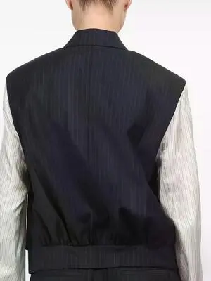 Tibi Pinstripe Panelled Blazer