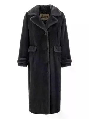 Herno Lapel-collar Single-breasted Coat - Grey