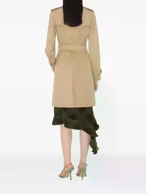 Burberry Belted Double-breasted Trench Coat - Neutrals