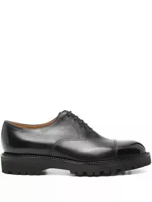 John Lobb Stacked Heel Oxfords
