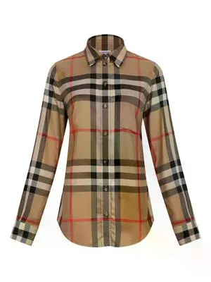 Burberry Checked Cotton Shirt