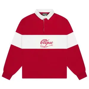 Denim Tears X Clipse Rugby Shirt - Red | Editorialist