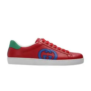 Gucci Ace Interlocking G Sneakers - Red