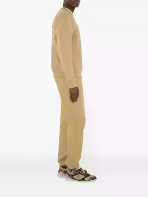 Burberry Knight-stamp Cotton Sweatshirt - Neutrals