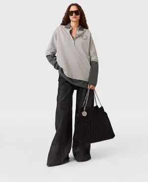 Stella McCartney Logo Paneled Rugby Shirt - Gray