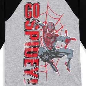 MARVEL 2-pack Long Sleeve T-shirts - Miles Morales Gray Gray