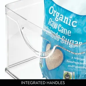 IDESIGN Stackable Pantry Storage Bin For Cabinets Or Fridge, Set Of 2