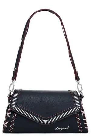 Desigual Faux Leather Shoulder Bag - Black