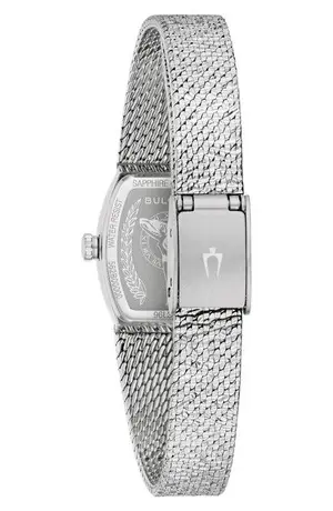 Bulova Goddess Of Time Sodalite Mesh Strap Tonneau Watch