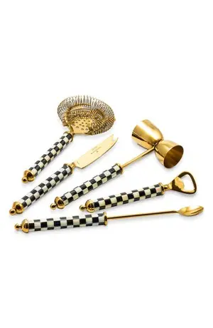 MACKENZIE-CHILDS Courtly Check 6-piece Bar Tool Set