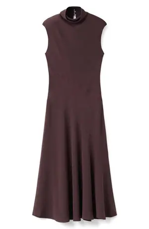 Mango Coco Mock Neck Sleeveless Dress