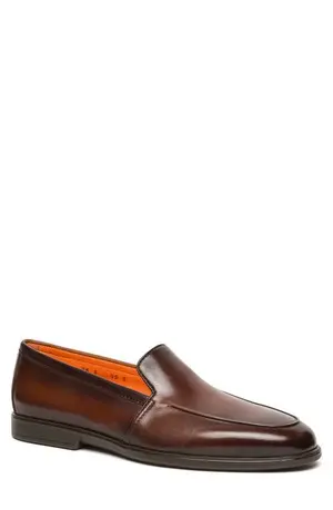 Women's Leather Moc-Toe Loafers