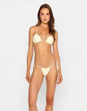 BEACH BUNNY Gunpowder And Beads Tango Tie Side Bikini Bottom