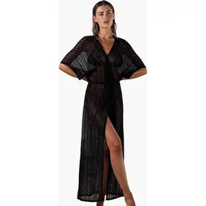 BEACH BUNNY Camden Maxi Kaftan - Black