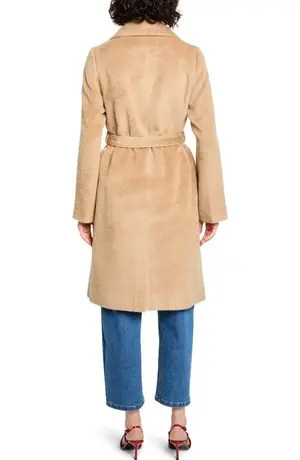 NIC+ZOE Wool Blend Belted Wrap Coat