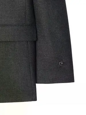 Burberry Check Wool Cashmere Tailored Jacket
