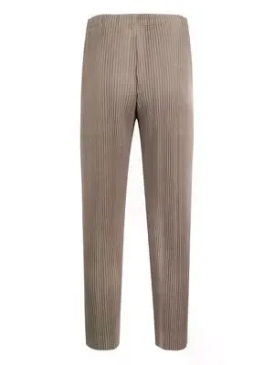 Issey Miyake Pleated Tailored Trousers - Brown