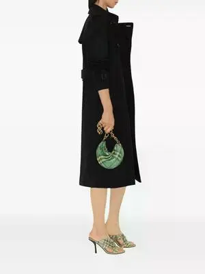 Burberry Belted Double-breasted Trench Coat - Black
