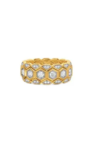 David Yurman Hex Stack Ring - Diamond