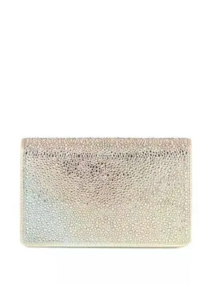 Philipp Plein Rhinestone Embellished Hexagon Logo Crossbody Bag