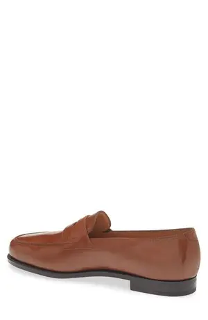 John Lobb Lopez Penny Loafer - Parisian Brown